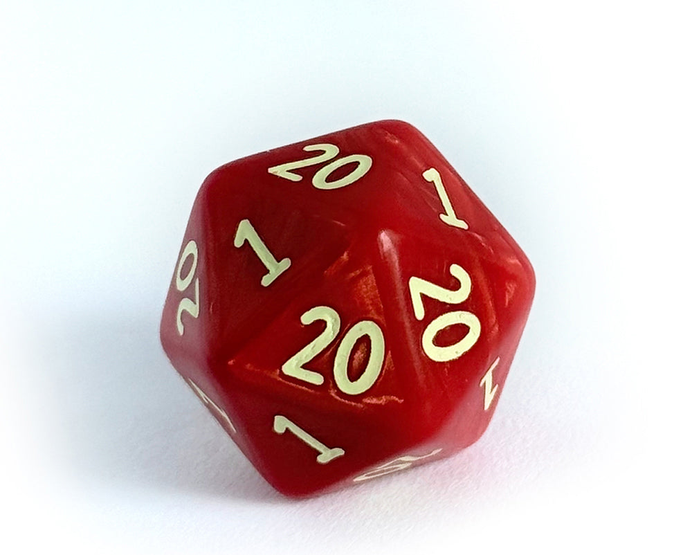 The Jason Fox High Stakes D20 | Red D20, Red Dice, Red DnD Dice – The ...