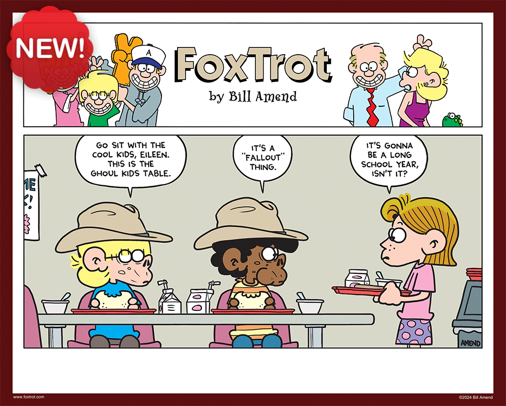 "Ghoul Kids" Signed Print - FoxTrot Comic by Bill Amend – The FoxTrot Store